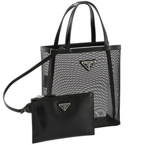Prada | Bags | Prada Mesh Small Shopping Tote Bag Black | Poshmark